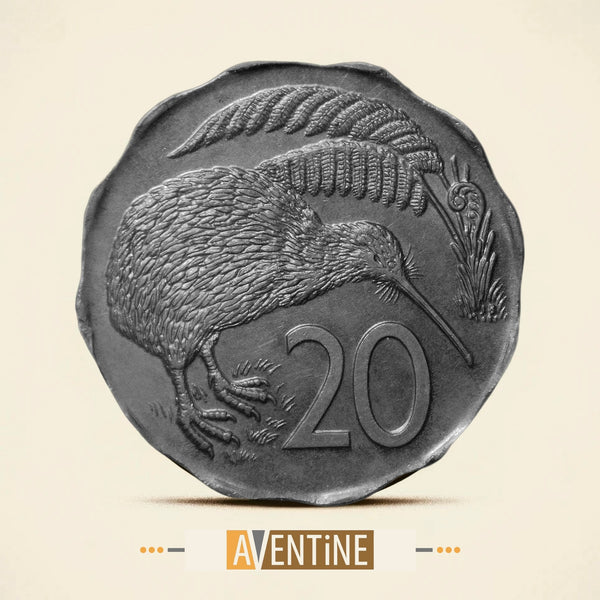 1975 New Zealand/Hong Kong Scalloped 20 Cents Error - Aventine Numismatics